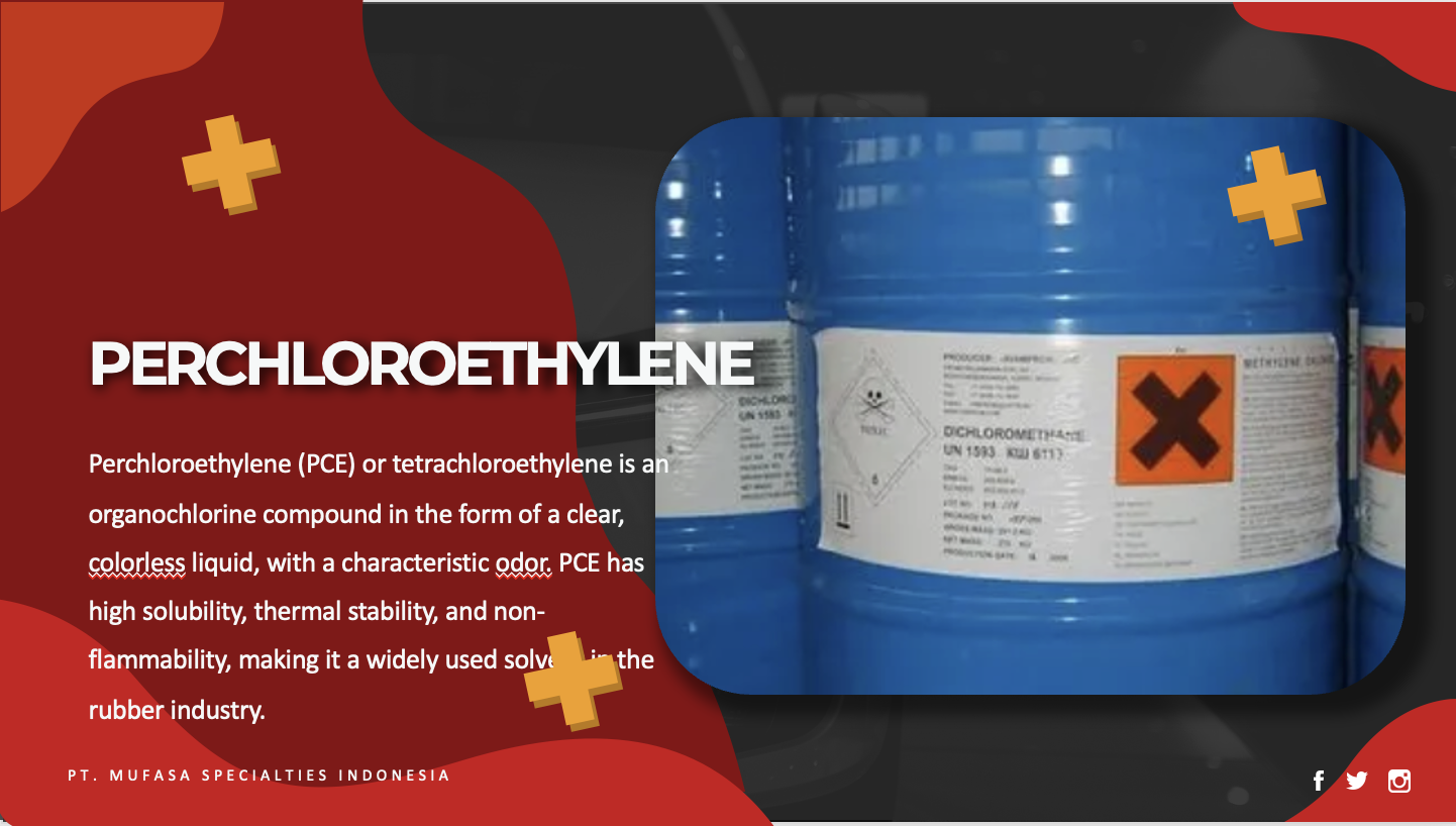 Jual Perchloroethylene (PCE) - PT. Mufasa Specialties Indonesia